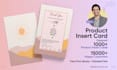 Design amazon product insert card, thank you card, packaging insert by ...