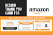 Design amazon thank you card, product insert, package insert by Sayed ...