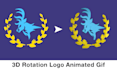 Create a 3d rotating logo animation gif for your website by Tilesquash ...