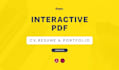 Design an interactive resume, cv, and portfolio on pdf by Mareisayer ...