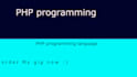 Programming using php language by Mahmoudamin528 | Fiverr
