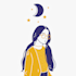 Simple illustration with 2 color style by Ilsyaffana | Fiverr