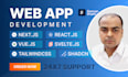 Develop web apps using nextjs reactjs svelte vuejs tailwindcss by Kshekh | Fiverr