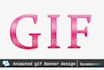 Make a gif animated banner with any text and logo by Dynamicdot12 | Fiverr