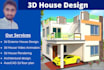 3d modern house design with video animation and rendering project by ...