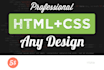 Professionally code html css jquery any psd design by Vcatalin | Fiverr