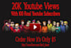 20k youtube views,100 subs by Devil_cloner | Fiverr