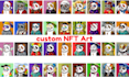 Do unique nft art collection with 100, 1k, 10k nfts by Hassanazgag | Fiverr