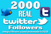 Send 2000 twitter followers real, active and permanent by Aravinda1023 ...