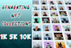 Generate nft collection, generate unique 10k nft collection, nft ...