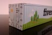 Make a papercraft shipping container with your logo on it by ...