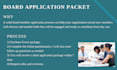 Create a non profit board member application packet by Capacityservice ...
