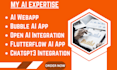 Build ai flutterflow app, bubble app, webapp, chatgpt, ai art openai api by Jayme_star | Fiverr