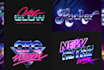 Design 80s futuristic synthwave retro vintage logo with neon by Shahana ...