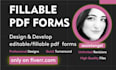 Create fillable pdf form or design your pdf form by Assistangel | Fiverr