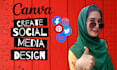 Design creative social media post with canva by Samiaprima | Fiverr