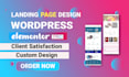 Create a full website using elementor pro page builder by Meherfarnaj | Fiverr