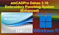 Install emcad pro dahao 2 10 embroidery punching system enhanced win 7 ...