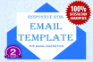 Create html email template design and code by Moklas | Fiverr