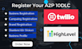 Setup sms a2p 10dlc gohighlevel twilio tollfree integration ringcentral tcr by Goodie_max | Fiverr