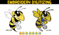 Do embroidery digitizing logo into dst, emb, and pes file by Hussain ...