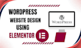 Create a modern landing page design using elementor pro or wordpress website by Web_designer_n ...