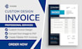 Create custom invoice design fillable pdf invoice by Frukhazeem | Fiverr