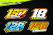 Make cool racing, nascar, and drag race numbers by Bff_concept | Fiverr
