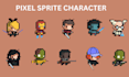 2d sprite sheet pixel game art assets rpg maker sprite sheet animation ...