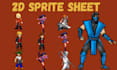 2d sprite sheet pixel game art assests sprite sheet animation roblox ...