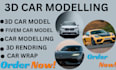Fivem car, car model 3d model, 3d car modelling, 3d rendering realistic ...