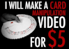 Do some crazy card manipulation to advertise your website by ...