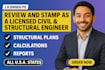 Review stamp as licensed civil and structural engineer in florida and ...