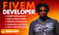 Crear script personalizado para fivem, ped, scripts, gta, qbcore, desarrollador de fivem, mlo ...
