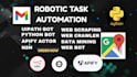 Do rpa uipath bot, web automation,web crawler,web scraping,web bot,python script by Halimaih ...