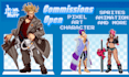 Do pixel art animation sprite sheet nsfw 2d pixel art character ...