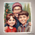 Draw and design a christmas family group cartoon by Bennierause | Fiverr