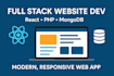 Build modern full stack website using react, php and mongodb by Graphicexpert51 | Fiverr