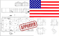 Stamp draw architectural structural floor plan engineering fire ...