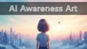 Create ai awareness art for global causes and sustainability projects ...