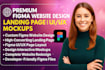Figma website design, figma landing page, website mockup, website ui ux ...
