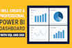 Create a professional power bi dashboard with sql and dax by ...
