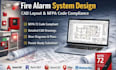 Fire alarm system design, cad layout and nfpa code compliance for ...