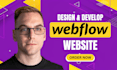 Design and develop modern webflow website, animated custom webflow landing page by Sergio ...