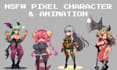 Do nsfw pixel art character animation sprite sheet pixel game art ...