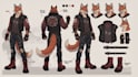 Draw furry reference sheet furry ref sheet furry nsfw sfw fursona art ...