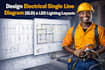 Design electrical single line diagram sld led lighting layouts by Jason ...