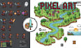 Do retro pixel art animation sprite sheet pixel game art pixel map 2d ...