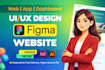 Do figma website design, mobile app, saas,website ui ux design and ...