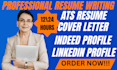 Craft a professional resume and cover letter and linkedin by Ibrahim ...